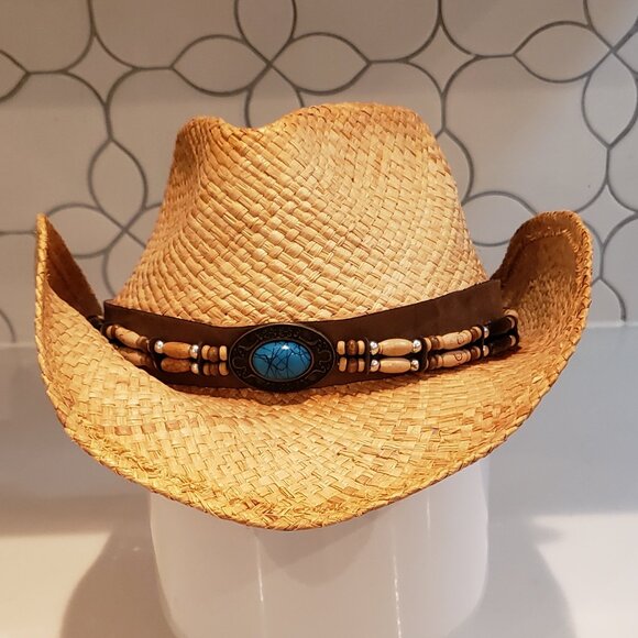 RedHead | Accessories | Red Head Brand Company Raffia Straw Cowboy Hat ...